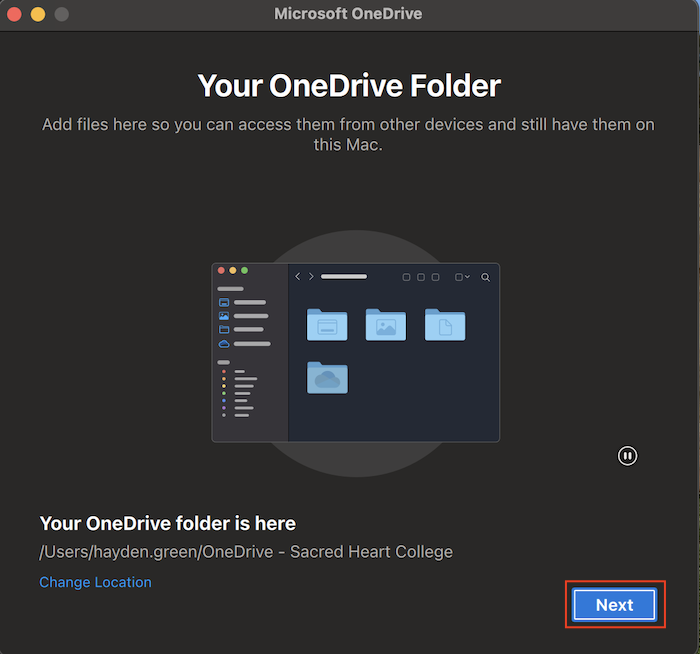 How to sign into OneDrive - macOS